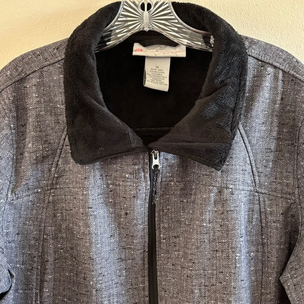 Free Country | Jackets & Coats | Free Country Womens Gray Print Sz X ...